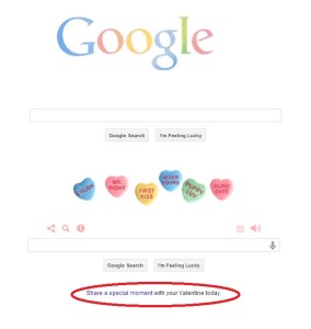 Google Celebrates Valentine's Day 2014 - telapost