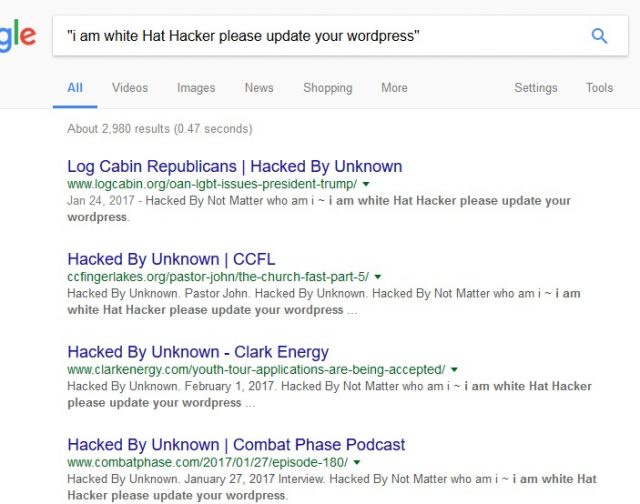 "Hacked by White HAt Hacker" Messages Displaying in WordPress Feeds ...